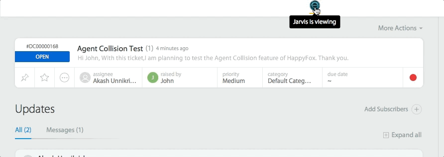 Agent Collision - HappyFox Support